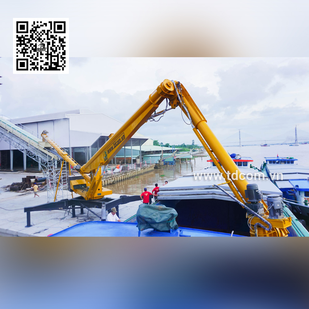 Soybean meal ship unloader designed for ships