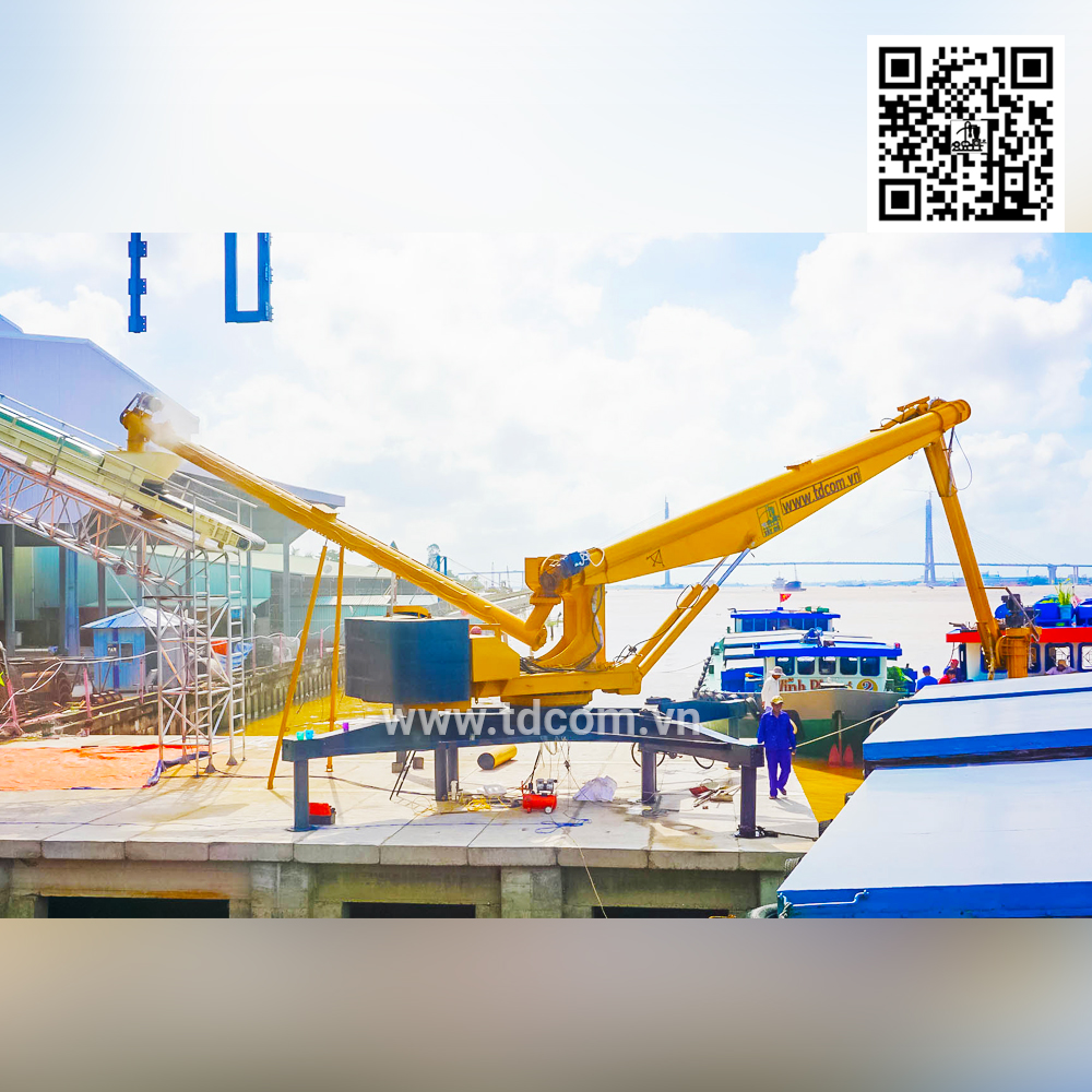Soybean meal ship unloader designed for ships