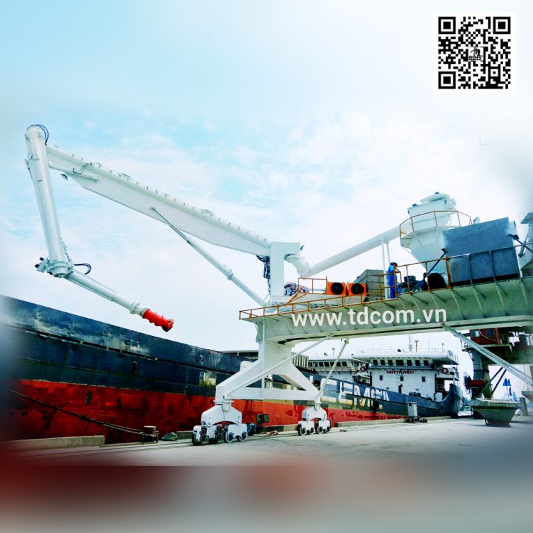 Cement ship unloaders installed on rails - MÁY HÚT THỔI - TÂY ĐÔ