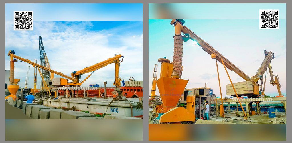 Cement ship unloader installed on ferry ships - MÁY HÚT THỔI - TÂY ĐÔ