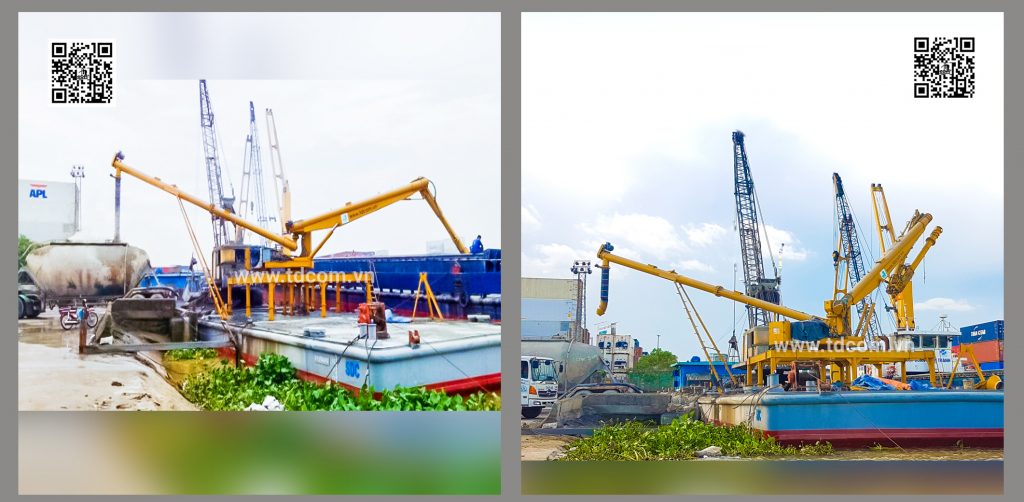 Cement ship unloader installed on ferry ships - MÁY HÚT THỔI - TÂY ĐÔ