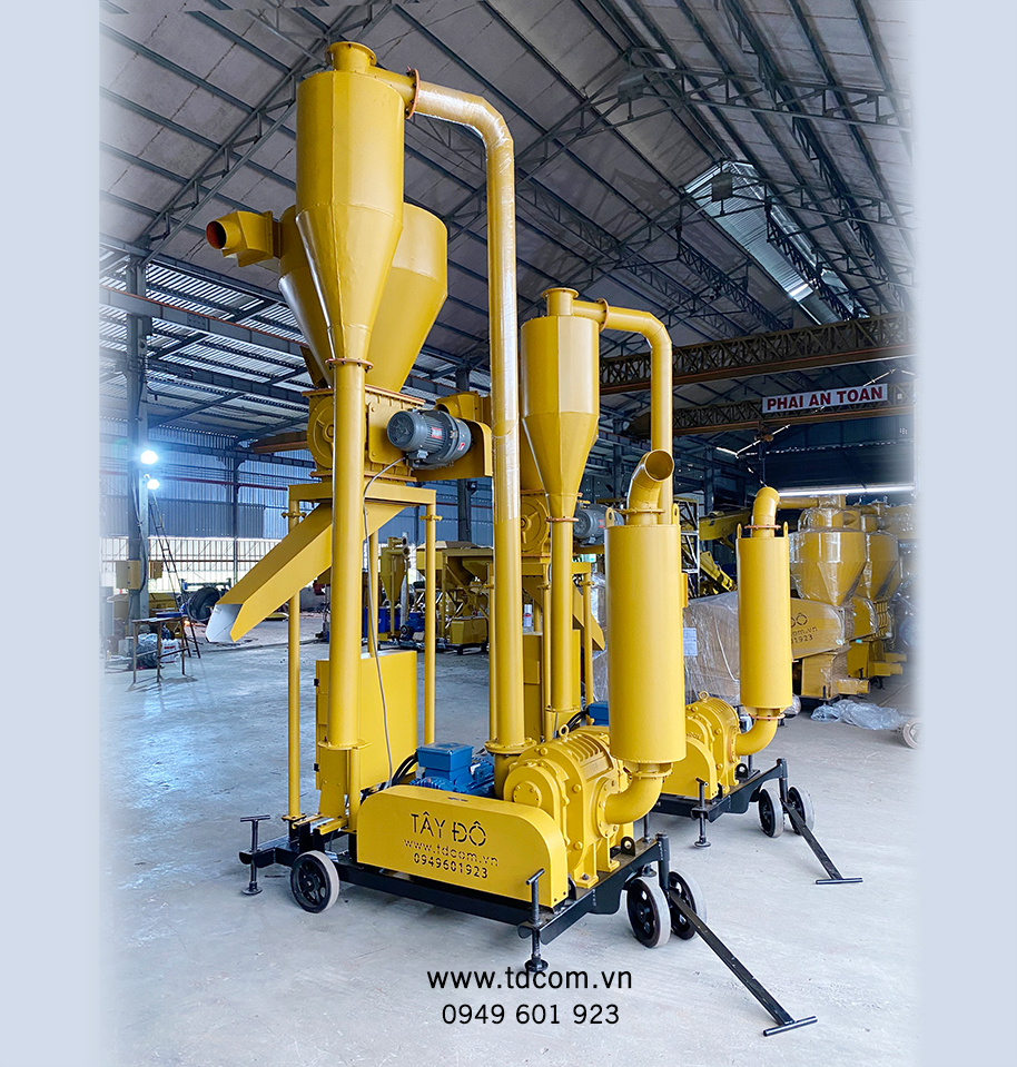 Máy hút lúa thóc từ lò sấy vào bao